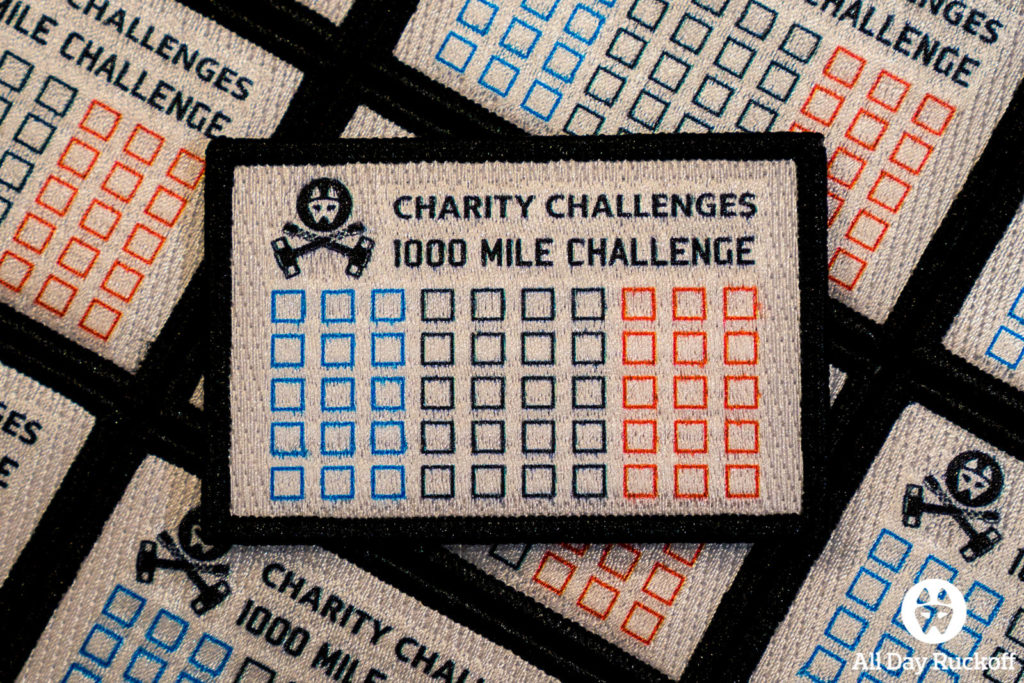 1,000 Mile Tracker Patch - Charity Challenges